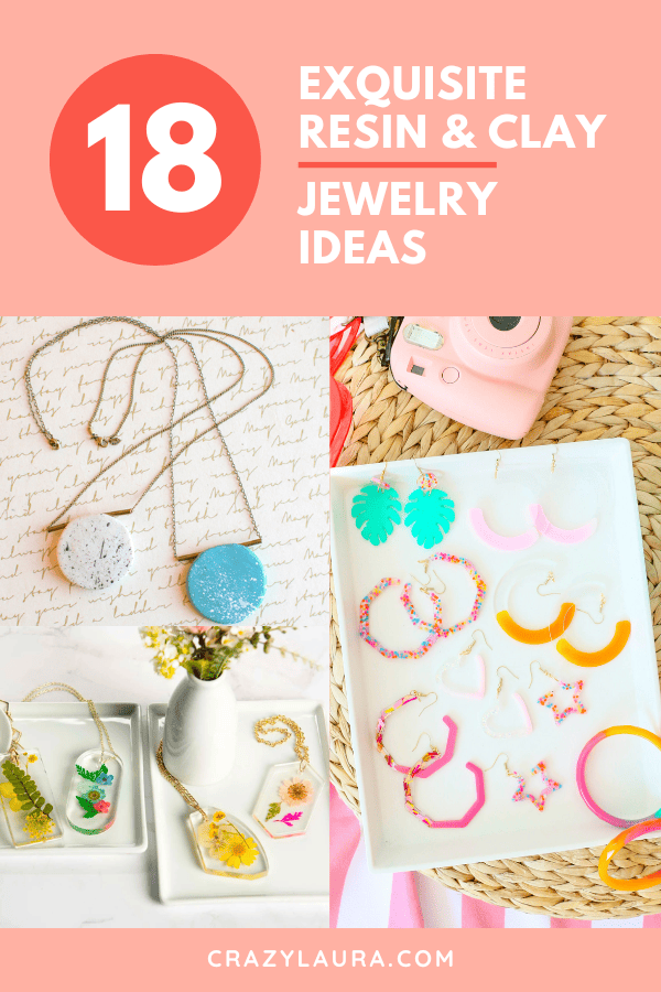 18 Exquisite Resin & Clay Jewelry Ideas - Crazy Laura