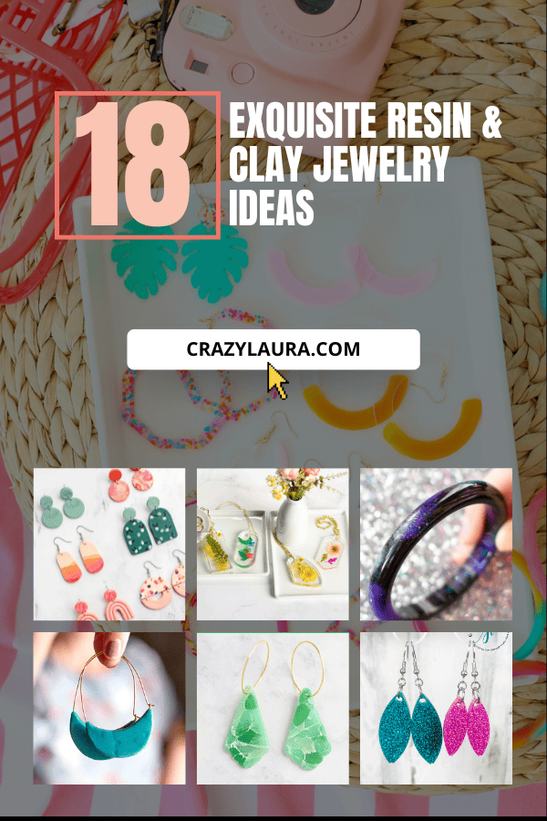 18 Exquisite Resin & Clay Jewelry Ideas - Crazy Laura