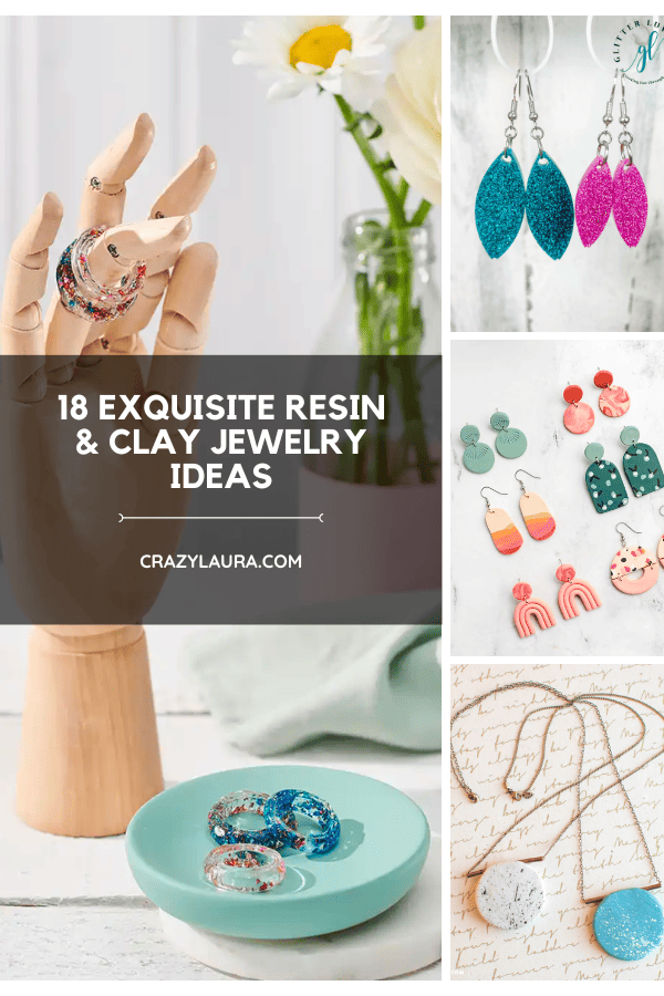 18 Exquisite Resin & Clay Jewelry Ideas - Crazy Laura