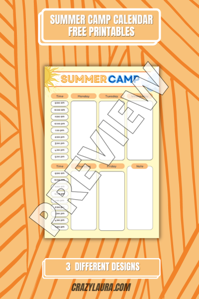 Unlock Adventure: 3 Summer Camp Calendar Printables
