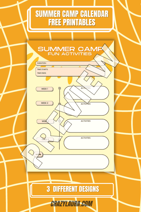 Unlock Adventure: 3 Summer Camp Calendar Printables