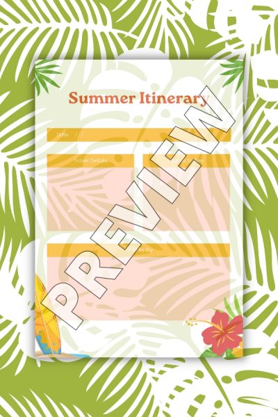 10 Fun & Free Summer Activity Planner Printables For