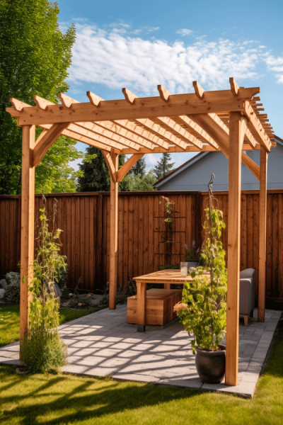 A Relaxing Retreat: 15 Easy DIY Pergola Ideas - Crazy Laura