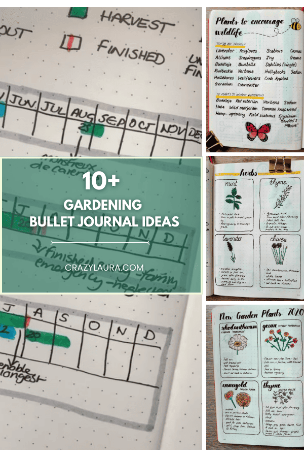 Blooming Pages: 10+ Gardening Bullet Journal Ideas - Crazy Laura