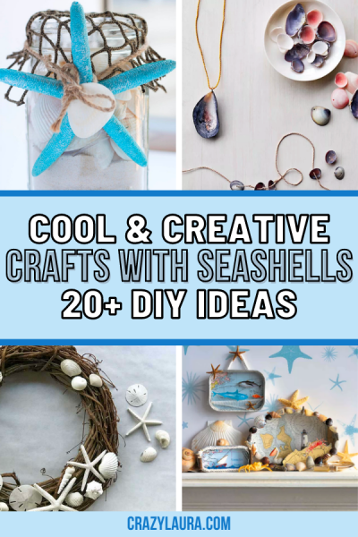 20+ Cool & Creative DIY: Crafts With Seashells - Crazy Laura