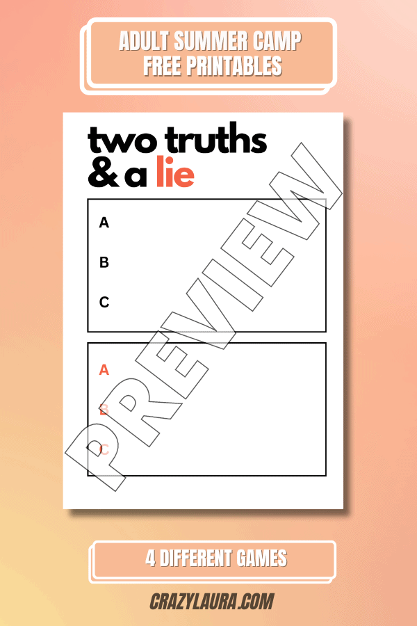 Create and Connect: Free 4 Adult Summer Camp Printables