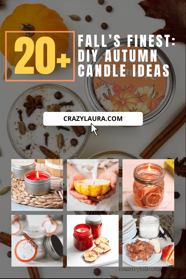 Fall's Finest: 20+ DIY Autumn Candle Ideas - Crazy Laura