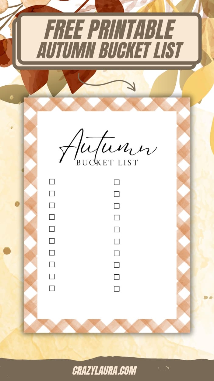 Fall for These 7 Awesome Autumn Bucket List Printables