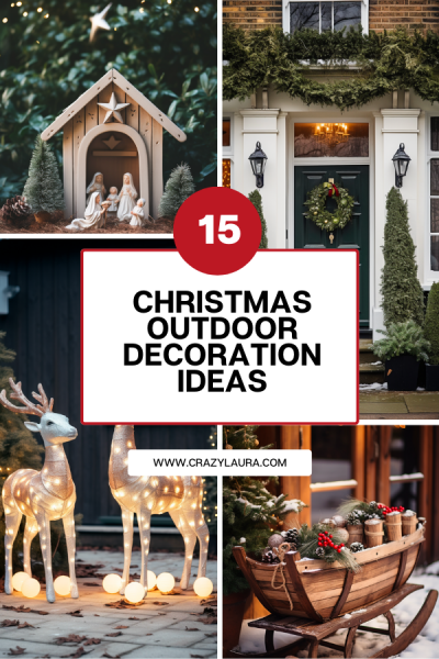 15 Stylish Christmas Outdoor Decoration Ideas - Crazy Laura