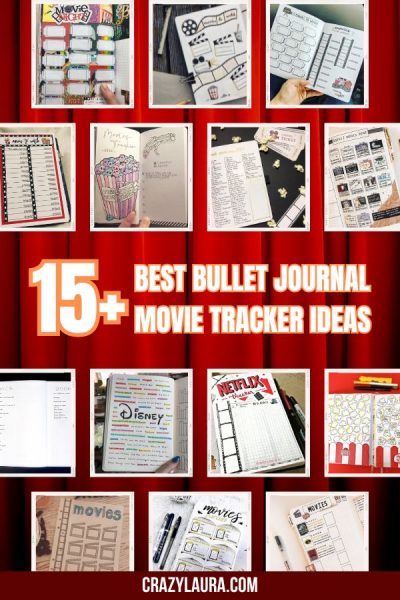 15+ Bullet Journal Movie Trackers To Unlock Cinema Magic With - Crazy Laura