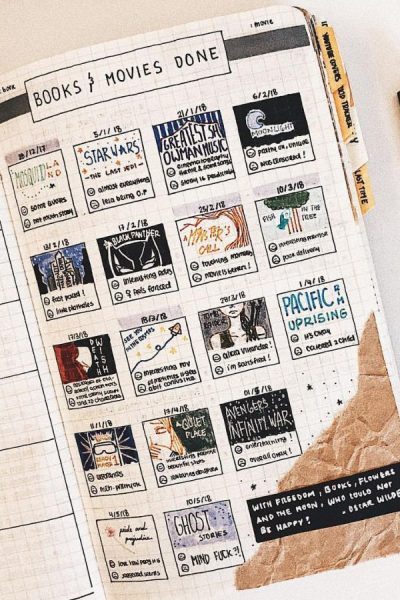 15+ Bullet Journal Movie Trackers To Unlock Cinema Magic With - Crazy Laura