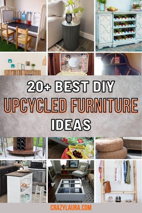 20+ Best DIY Upcycled Furniture Ideas To Revamp Your Space - Crazy Laura