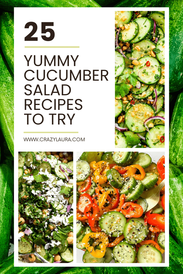 20+ Yummy Cucumber Salad Recipes You Need To Try - Crazy Laura