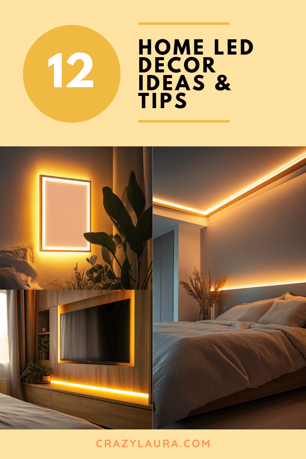 Luminous Living: 12 Home LED Decor Ideas & Tips - Crazy Laura