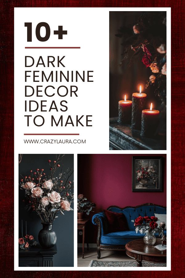 Untamed Elegance: 10+ Dark Feminine Home Decor Ideas - Crazy Laura