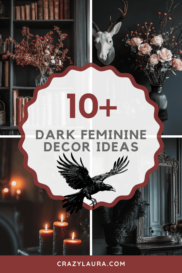Untamed Elegance: 10+ Dark Feminine Home Decor Ideas - Crazy Laura