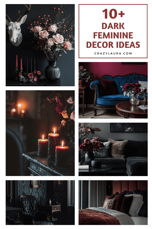 Untamed Elegance: 10+ Dark Feminine Home Decor Ideas - Crazy Laura