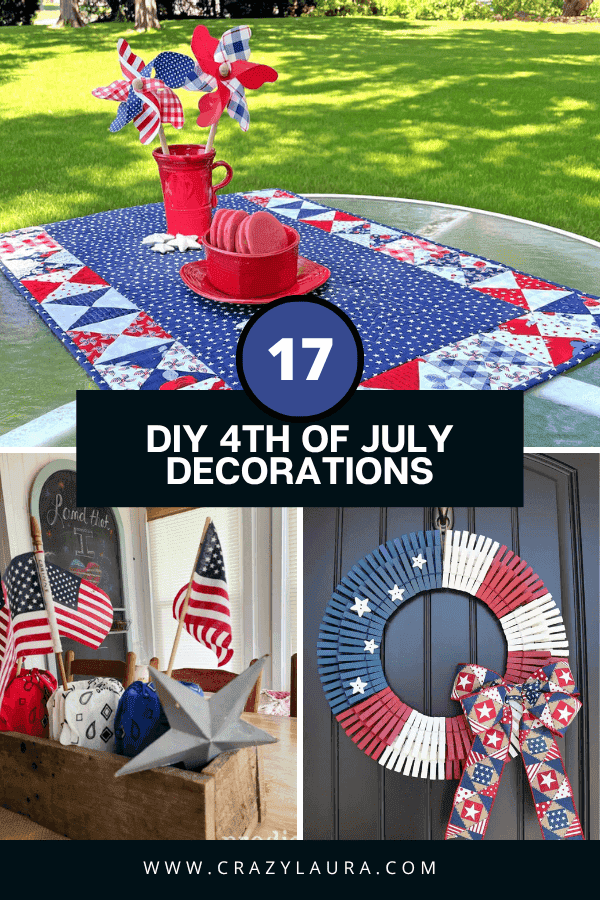 15+ Easy DIY Fourth of July Decorations To Make - Crazy Laura